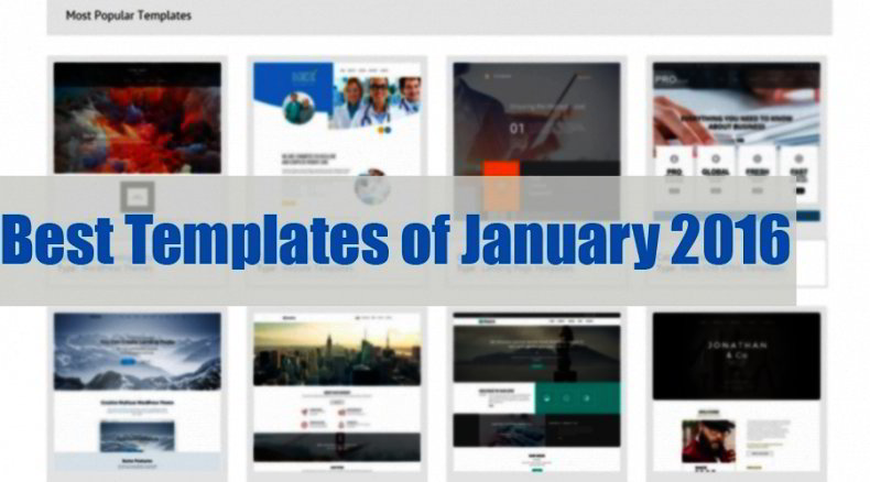 Best Templates of January 2016